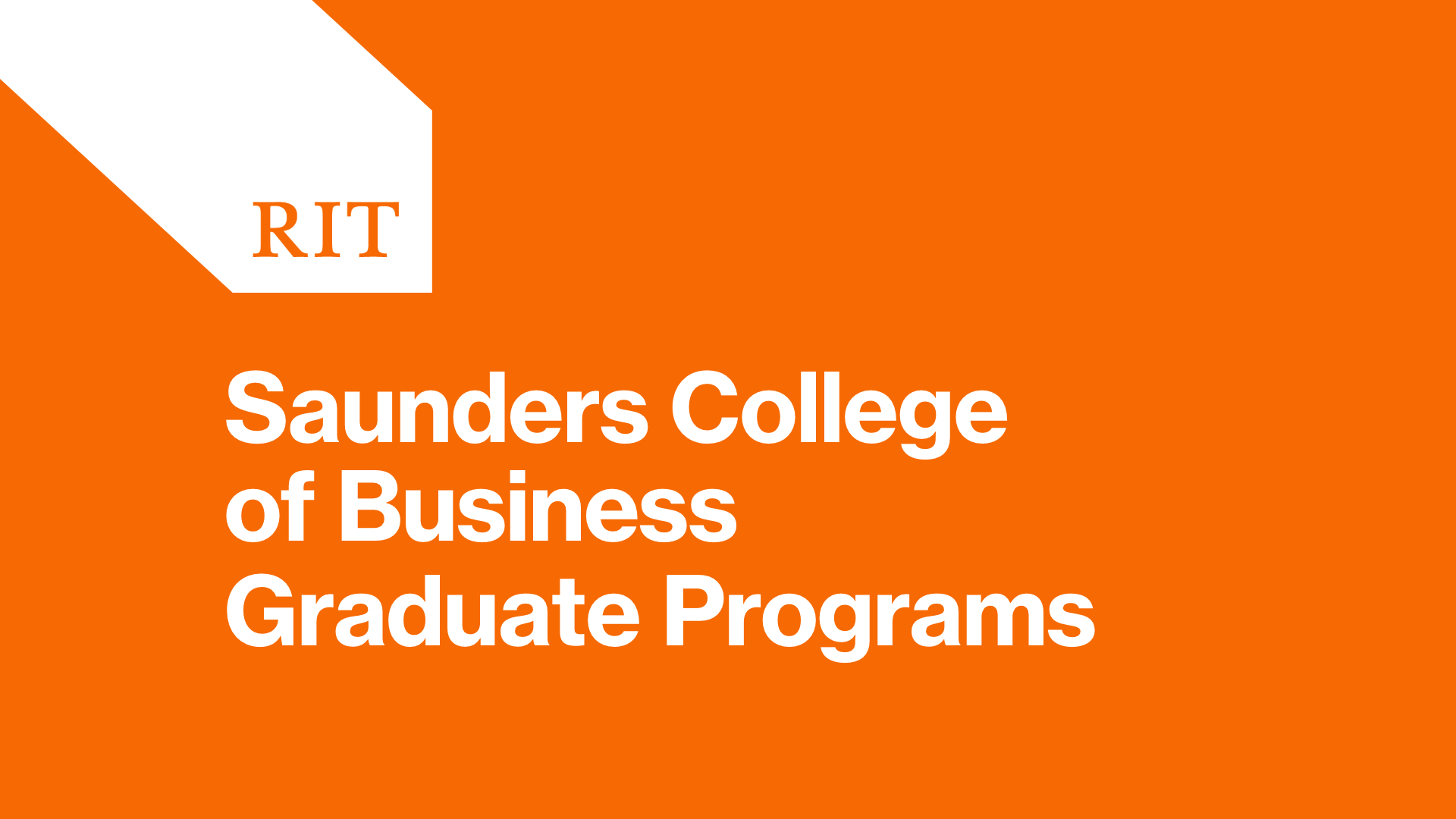 Graduate On-Demand Recordings | RIT