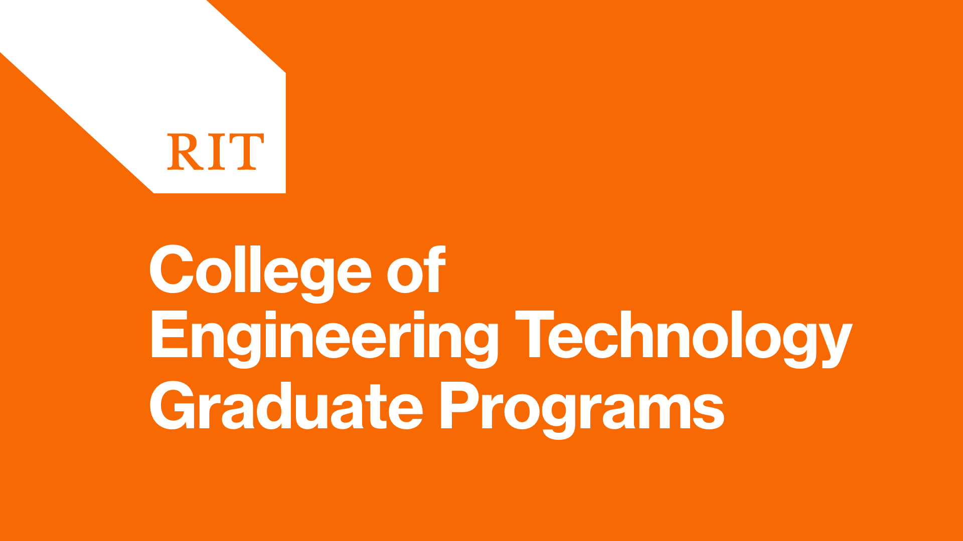 Graduate On-Demand Recordings | RIT