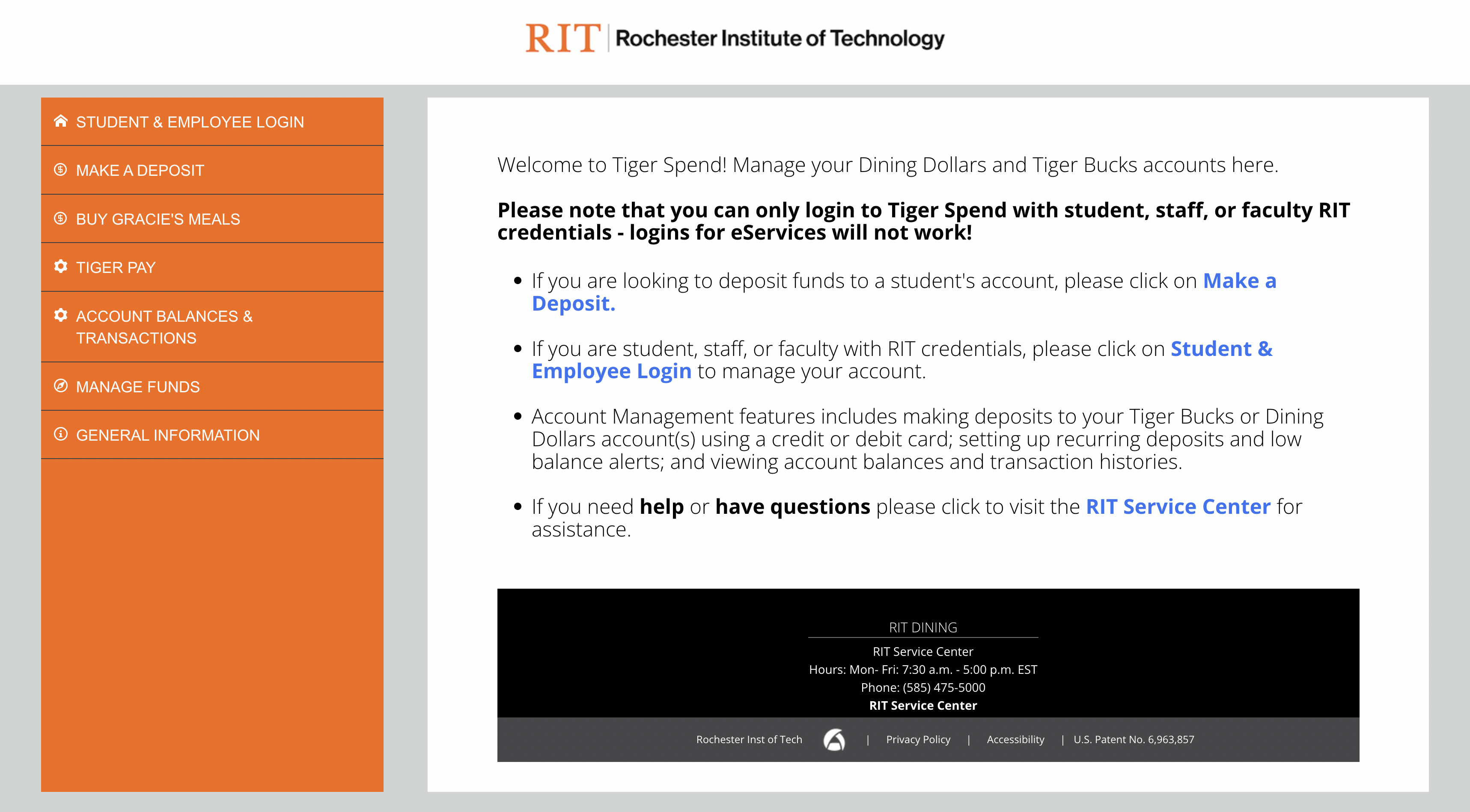 Payment Types | RIT Dining | RIT