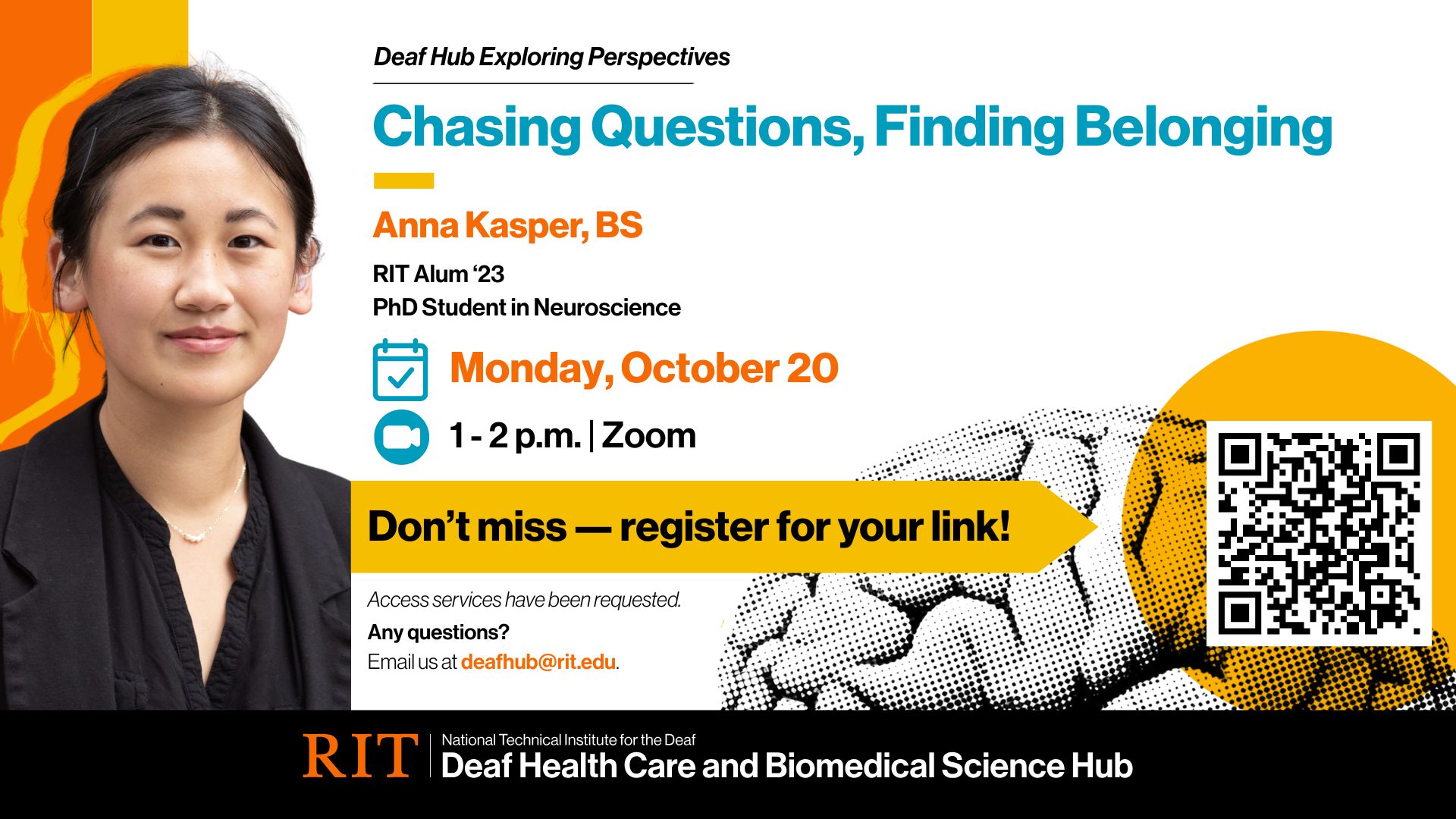 Deaf Hub Exploring Perspectives: Anna Kasper, BS, PhD Student | Events ...