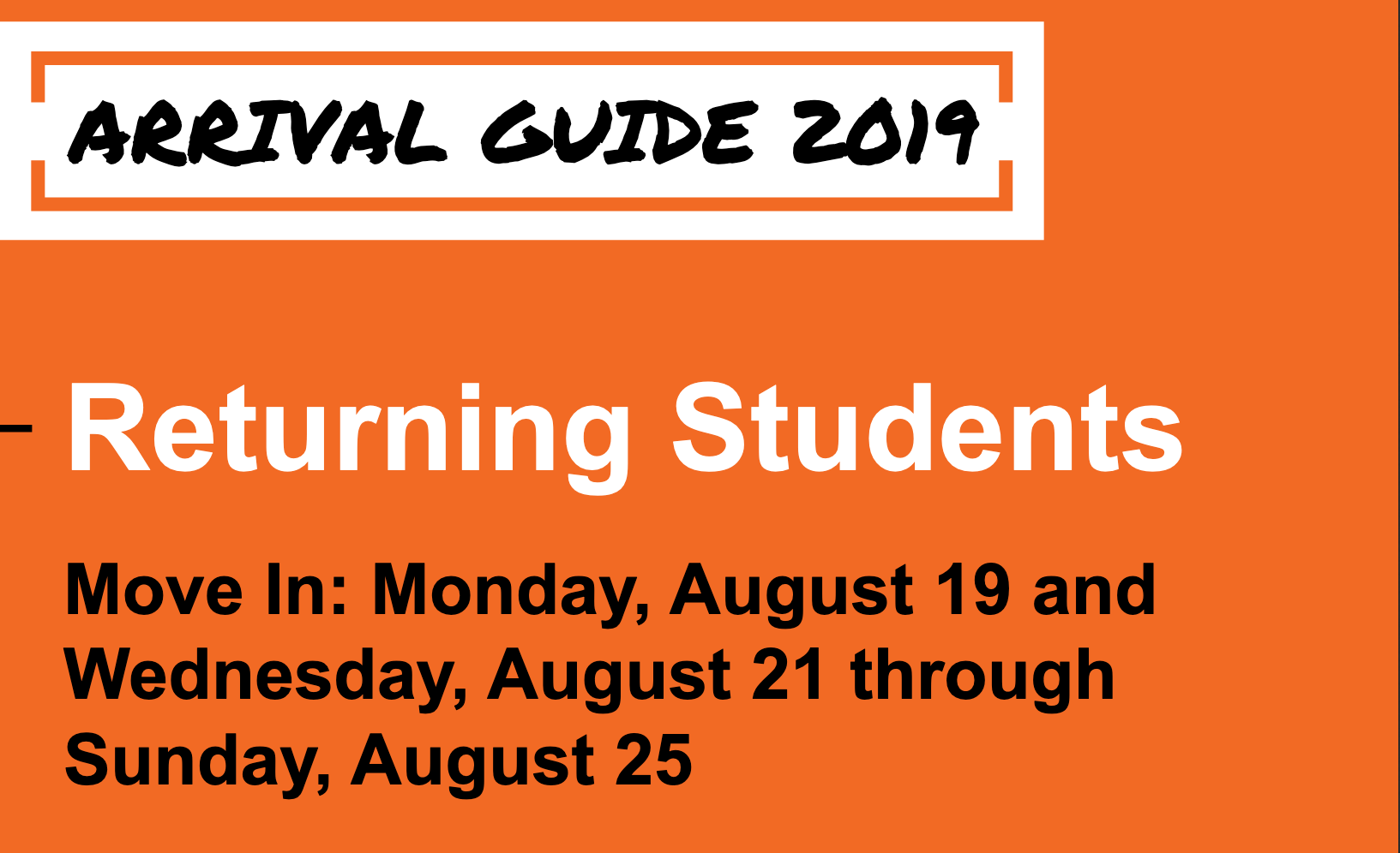 2020-2021 Arrival Guide | Housing | RIT