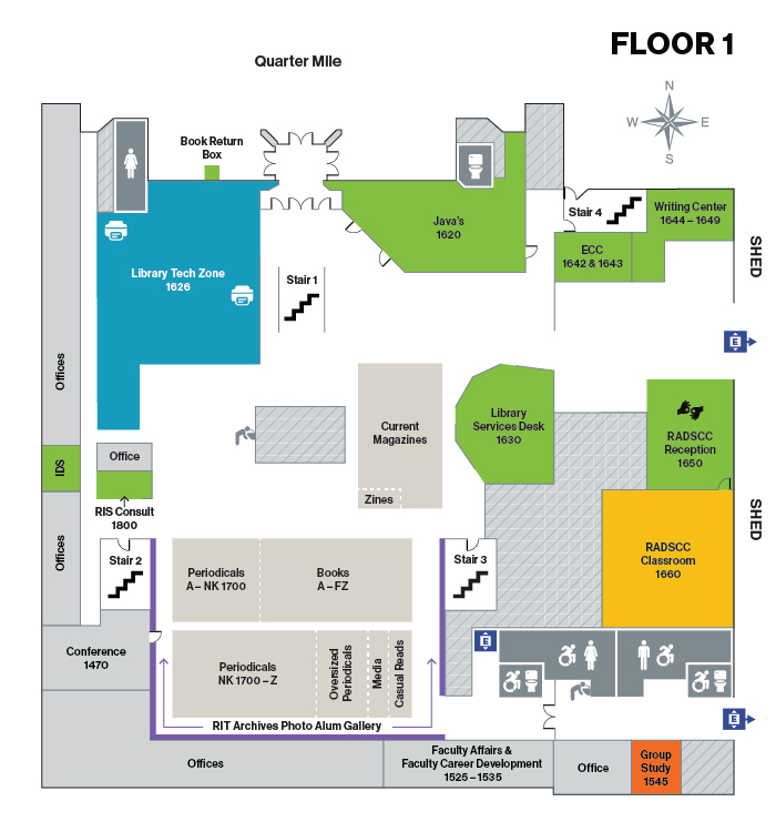Wallace Library Maps | RIT Libraries | RIT