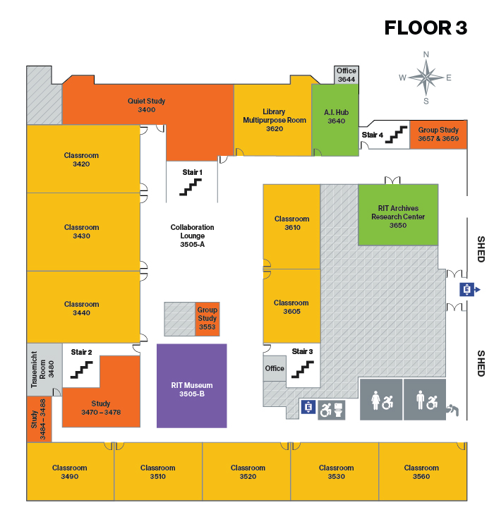 Wallace Library Maps | RIT Libraries | RIT