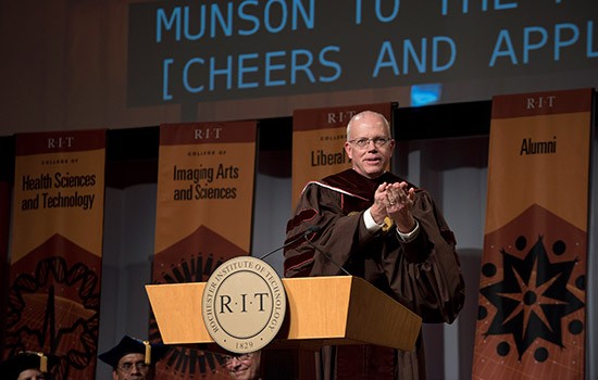 New president welcomes, challenges new students | RIT
