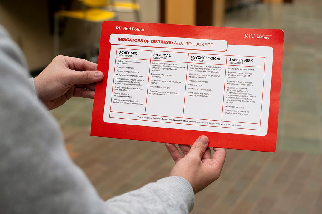 Red Folder program aims to identify, help students in distress | RIT